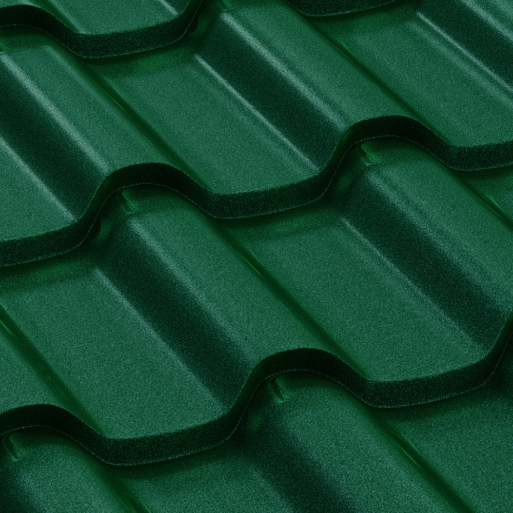 Tigla Metalica Romanic Bilka, Verde Inchis (RAL 6005) – Velka